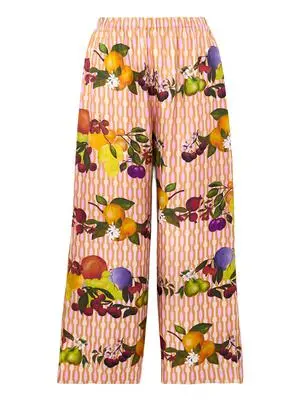 ERES Cannelle Printed Silk-twill Wide-leg Pants - Multi