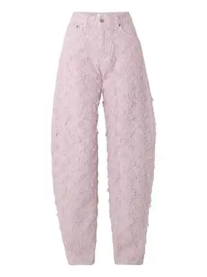 HAIKURE Bibi Brushed High-rise Barrel-leg Jeans - Pink