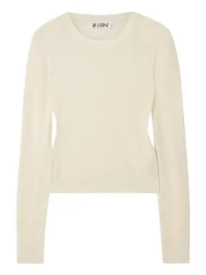 Eterne Clark Ribbed Cashmere Sweater - Off-white