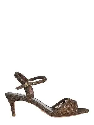 DUNE Embellished Kitten-heel Woven Sandals - Brown Synthetic