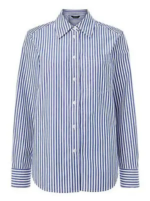 Whistles Striped Cotton Shirt - Multi-coloured