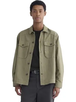 Everlane Utility Shirt Jacket Olive