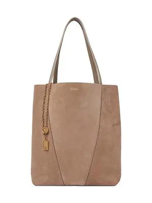Chloé Medium Spin Suede Tote - Motty Grey Suede