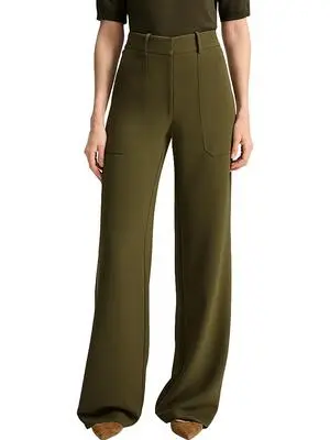 VERONICA BEARD Cole Wide Leg Trousers