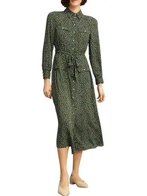 HOBBS LONDON Hobbs London Printed Midi Shirt Dress