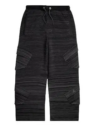 JORDAN X Téla Knit Pants - Dark Smoke Grey/black