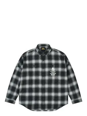 PALACE X Neighborhood Shirt - Grey Ombre Plaid