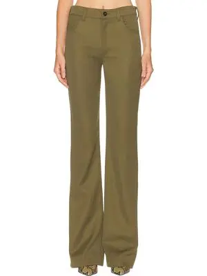 Attico Long Pant - Military Green