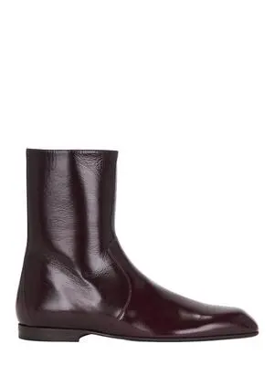 Khaite Colt Ankle Boot - Bordeaux