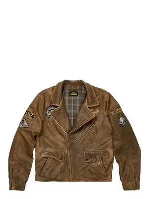 PALACE X Neighborhood Biker Jacket - Brown