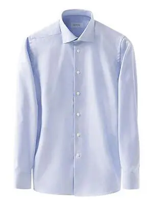 Eton Business Contemporary-fit Cotton Shirt - Light Blue
