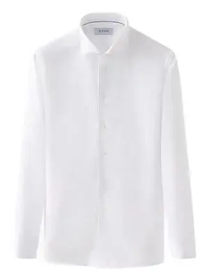 Eton Extreme Cutaway-collar Single-cuff Contemporary-fit Cotton-twill Shirt - White