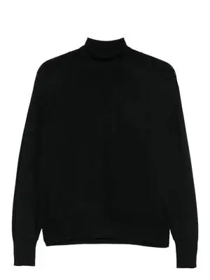 Soeur Turtleneck Merino Wool Sweater - Black