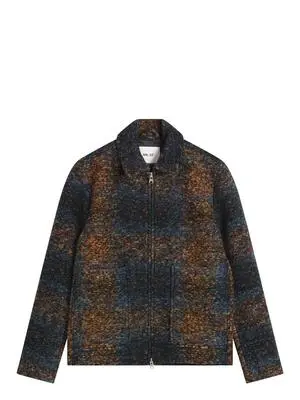 Nn07 Gael Boucle Wool Jacket - Blue Multi