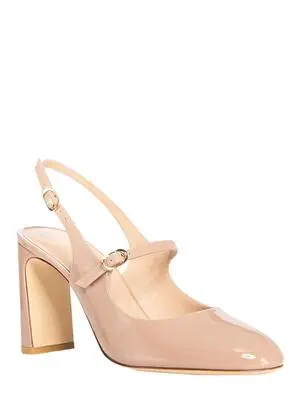 STUART WEITZMAN Babette 85 Mary Jane Slingback Pumps - Fawn