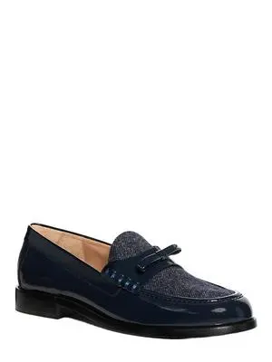 STUART WEITZMAN Lottie Bow Loafers - Nice Blue