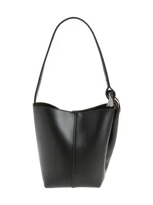 JW Anderson Small Jwa Corner Leather Bucket Bag - Black 999