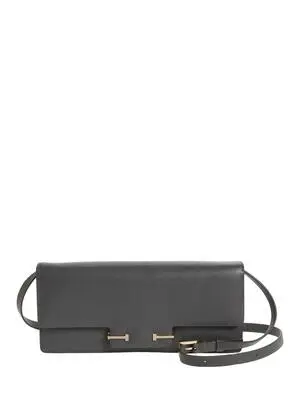 TOM FORD Leather East/west Shoulder Bag - 1g007 Grey