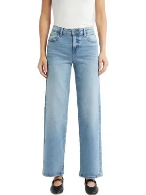 HIDDEN JEANS Wide-leg Dad Jeans - Medium Wash
