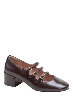 Linea Paolo Mariana Mary Jane Pump - Chocolate