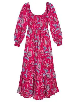 Vineyard Vines Ellen Long Sleeve Cotton Maxi Dress - Cassie Floral