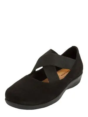 COMFORTVIEW The Stacia Mary Jane Flat - Black