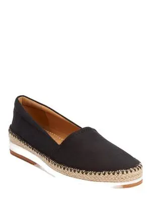 COMFORTVIEW Spencer Slip On Flat With Jute Detailing - Black
