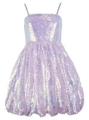 LOLA + THE BOYS Haze Gems Bubble Dress - Purple