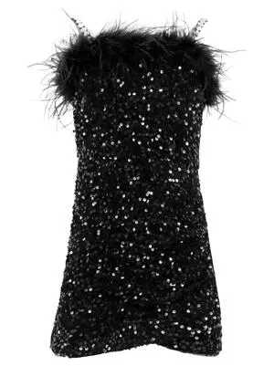 LOLA + THE BOYS Midnight Shimmer Mini Dress - Black