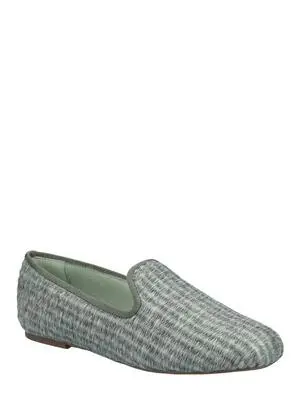 BIRDIES The Starling Raffia Loafer Seafoam Raffia