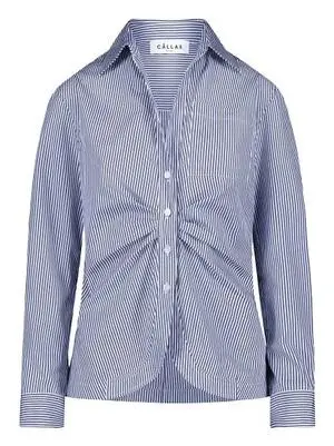 CALLAS MILANO Sierra Classic Striped Poplin Shirt - Blue