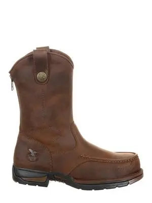 GEORGIA BOOT Athens Pull-on Work Boot - Dark Brown