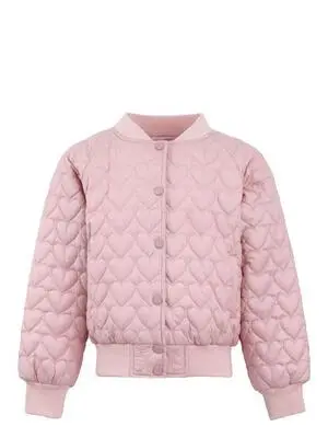 LOLA + THE BOYS Quilted Puffer Jacket - Pink
