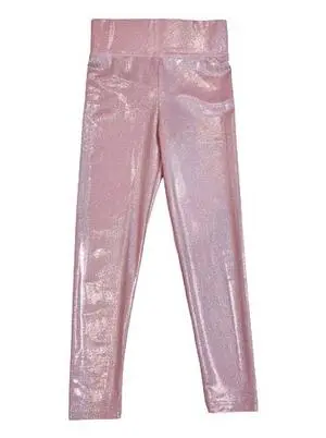 LOLA + THE BOYS Shimmer Leggings - Pink