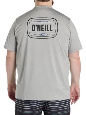 O'Neill Big & Tall Trvlr Series Wordmark Performance Graphic Tee - Grey