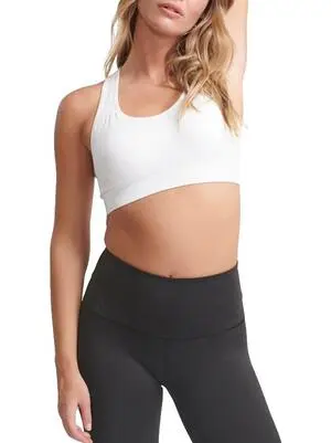 UNDEROUTFIT The Nowsunday Racerback Sports Bra - White