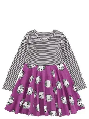 TEA COLLECTION Print Mix Twirl Dress - Maltipoo