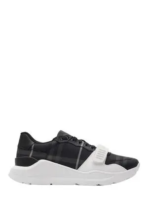 Burberry Check Sneakers - Storm Blue