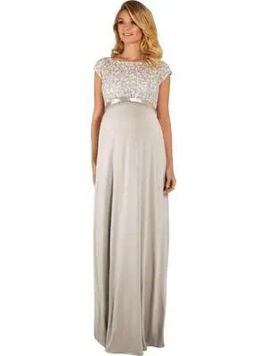 TIFFANY ROSE MATERNITY Mia Maternity Gown - Silver