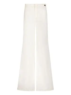 CALLAS MILANO Cotton Stretch Flare Trouser White