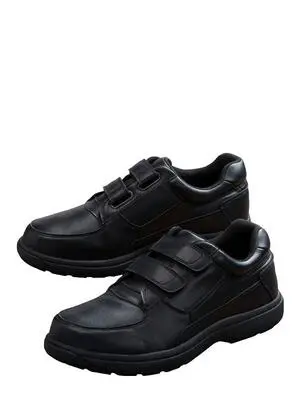 KINGSIZE Leather Walking Shoe - Black