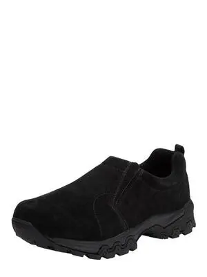 KINGSIZE Suede Slip-on Loafers - Black