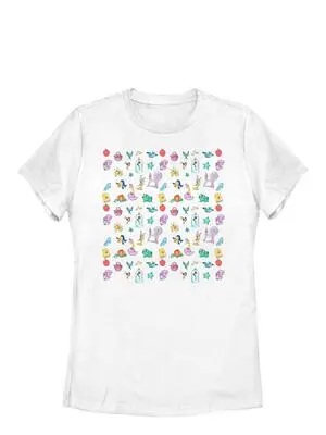 Disney Princesses Icons Graphic T-shirt - White