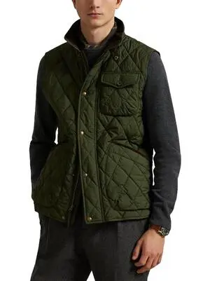 Polo Ralph Lauren The Beaton Quilted Utility Vest - Company Olive