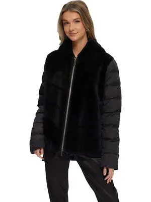 Gorski Shearling Parka Black/black
