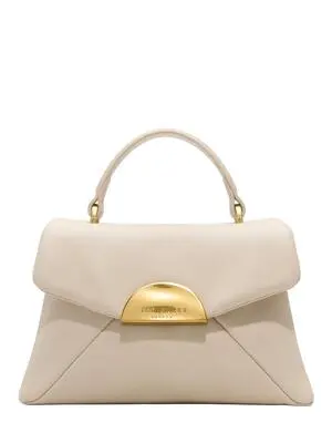 Ted Baker London Leather Top Handle Bag - Off White