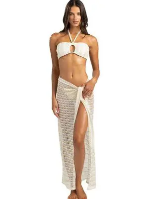 BEACH BUNNY Camden Wrap Skirt - White
