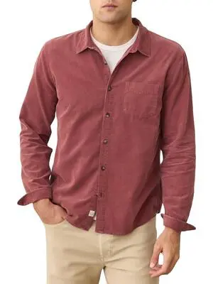 Marine Layer Lightweight Corduroy Button-up Shirt - Auburn