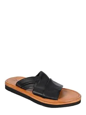 ROAN Nosy Leather Sandal - Black Distressed