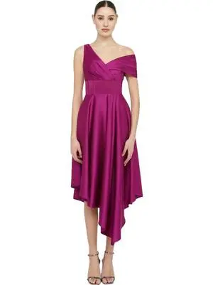 Theia Mirielle Cocktail Dress - Sangria